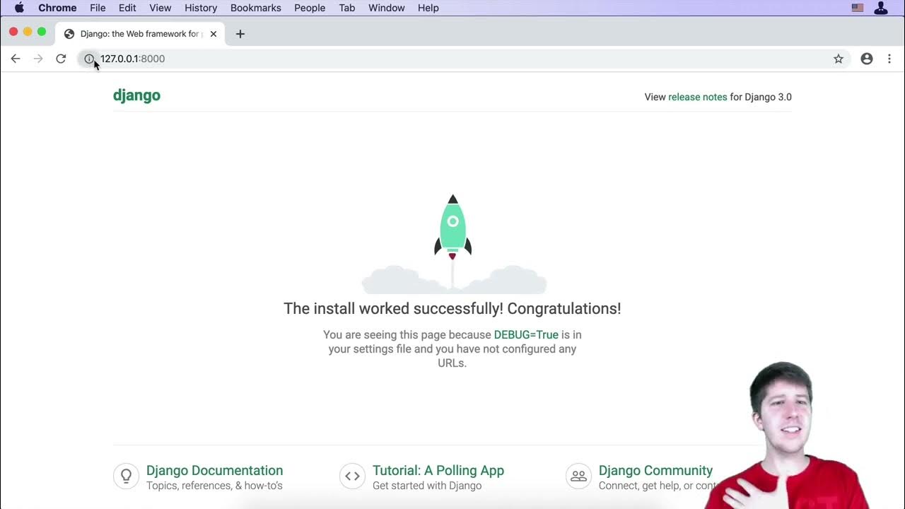 003 Running the Server | Full stack Development | Django | Python | Full Course | - YouTube