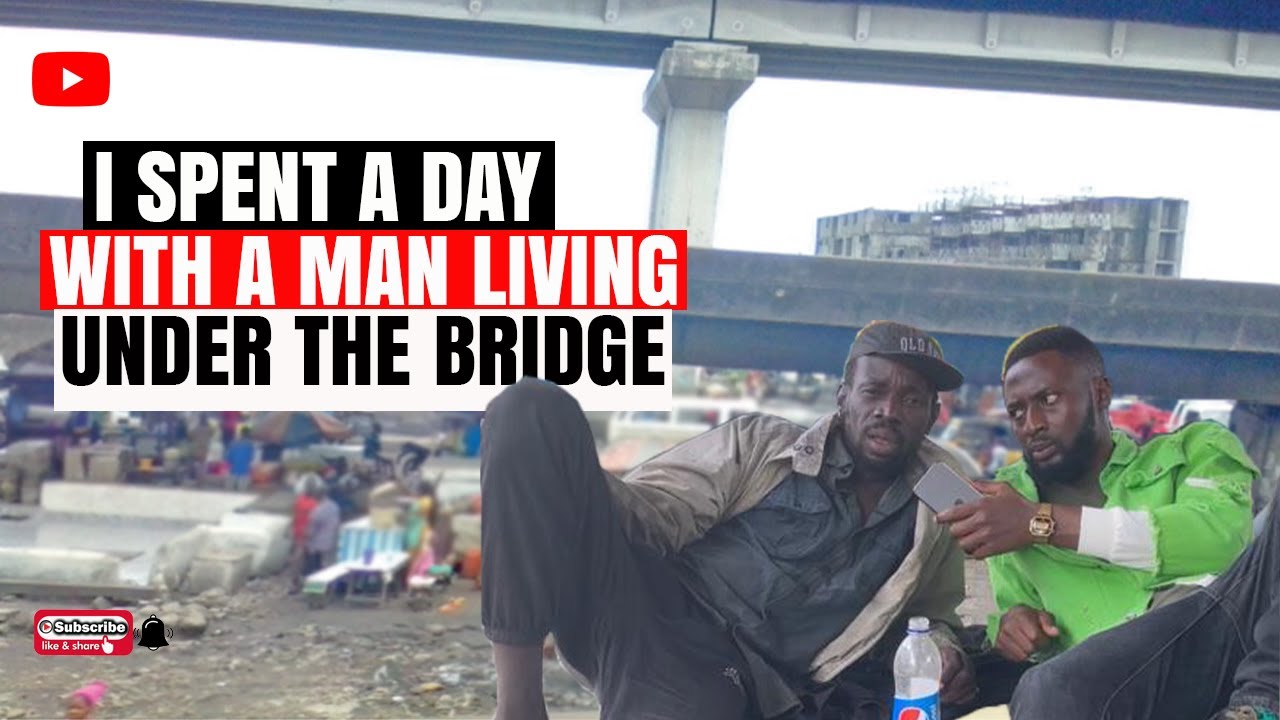 I spent a day with a man living under the bridge - YouTube