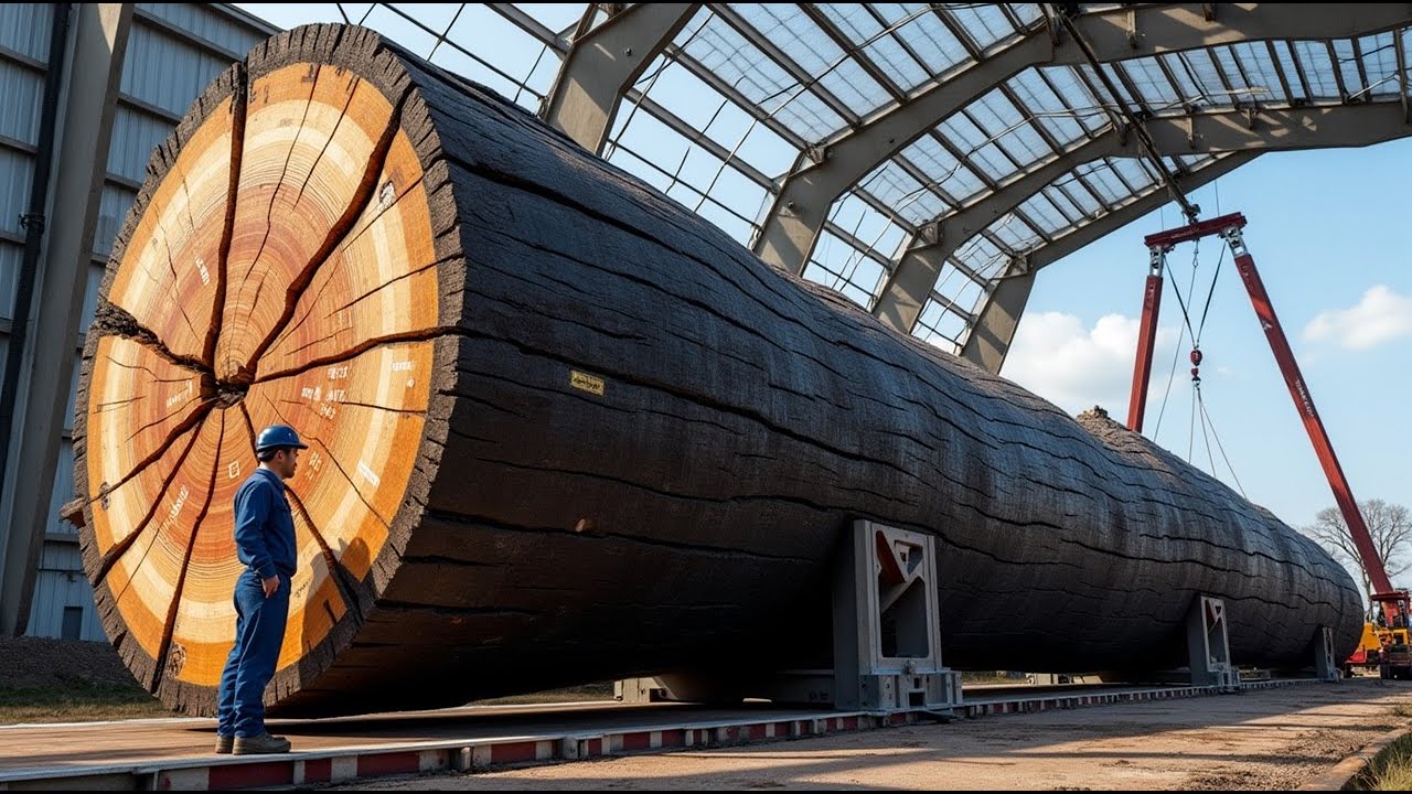 The Process of Cutting a Thousand Year Old Log – Dramatic Preparations ...