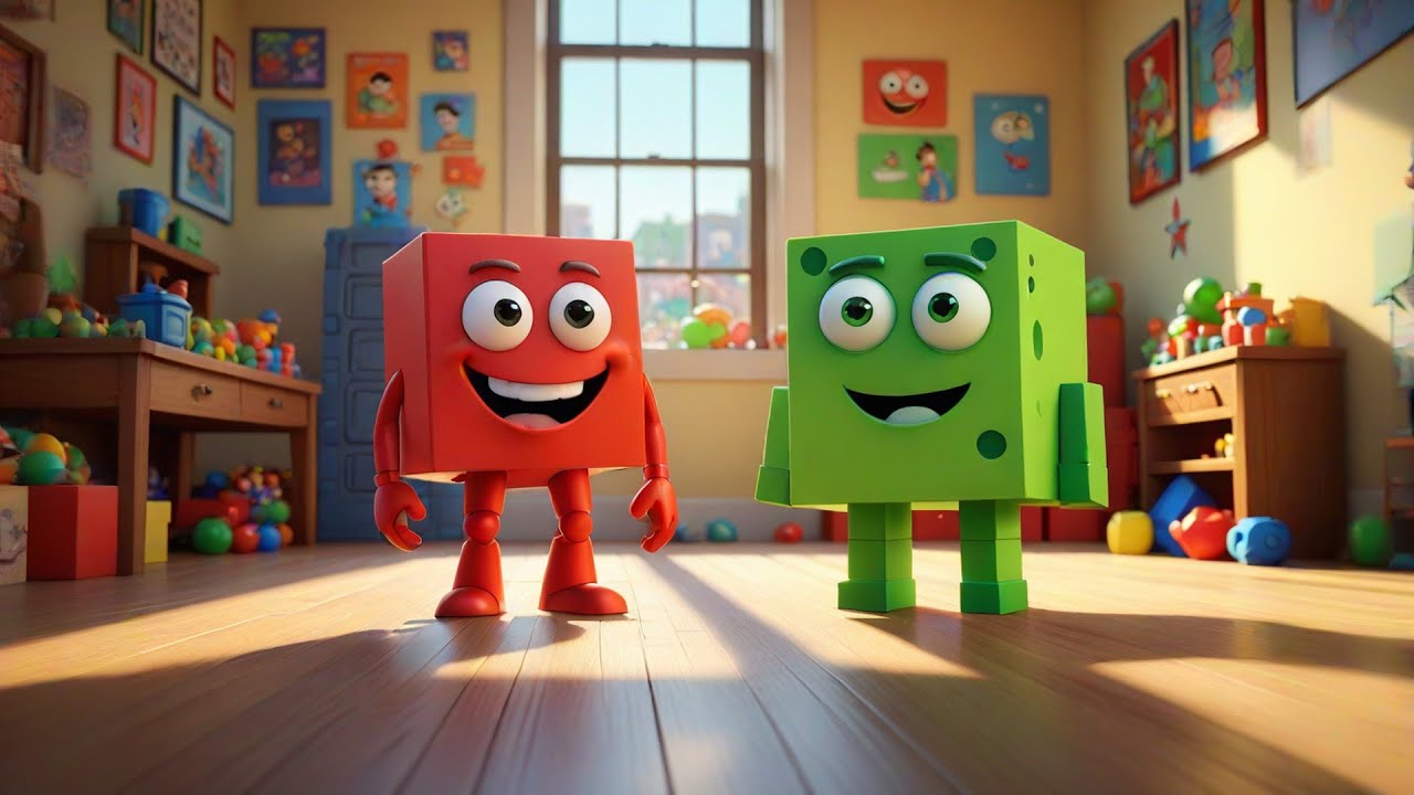 Five Little Blocks Stack So High | Building Blocks Song for Kids ...