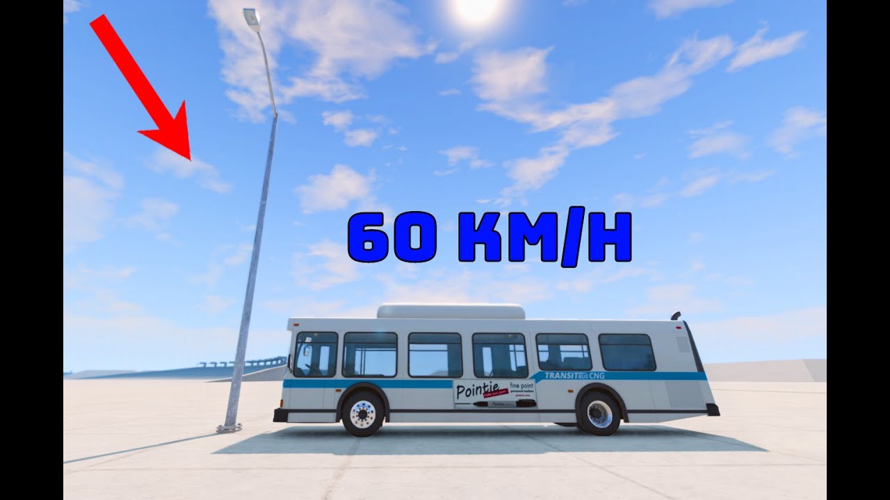 Cars and Bus VS Street lamp - BeamNG Drive | Crash Test - YouTube