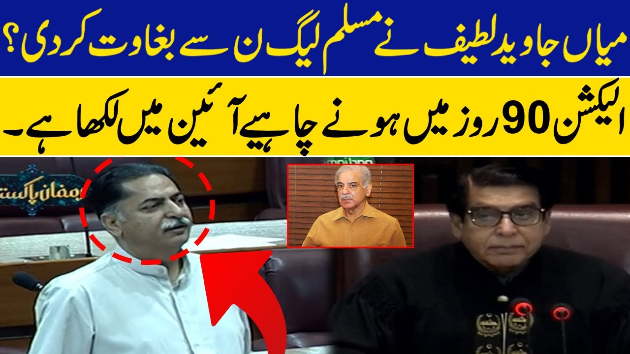 PML-N Leader Mian Javed Latif Revolted from Muslim League-N |National ...