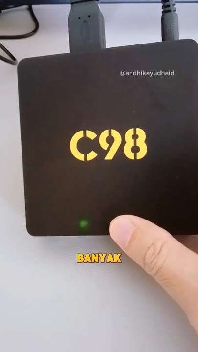 Android TV box C98 bisa nonton tv, netflix, YouTube, dll di tv jadul / tv biasa yang belum smart ...