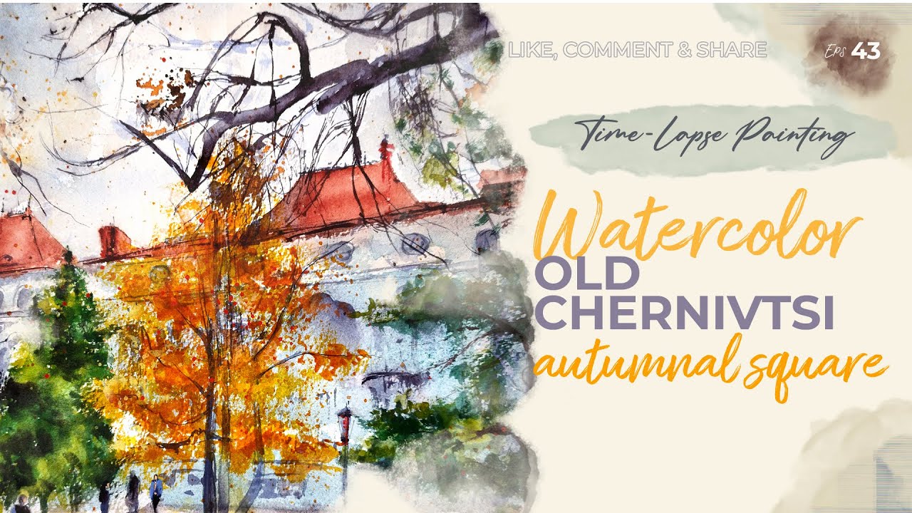 Creating Depth and Texture: Watercolor Techniques for Autumn Cityscapes ...