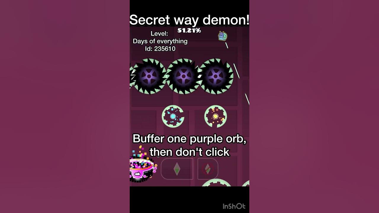 Secret way medium demon in Geometry Dash 2.2! #geometrydash #gd #shorts - YouTube