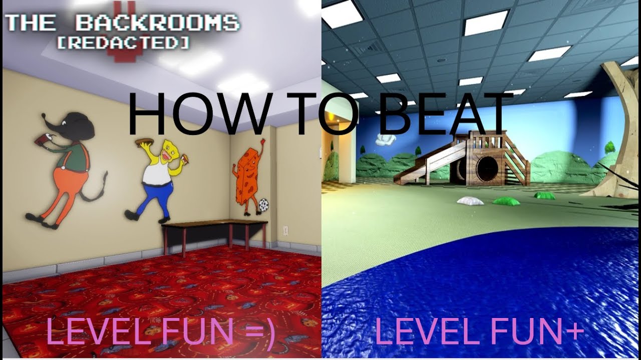 How to get to and beat Level Fun and Level Fun+ in Backrooms Redacted ...