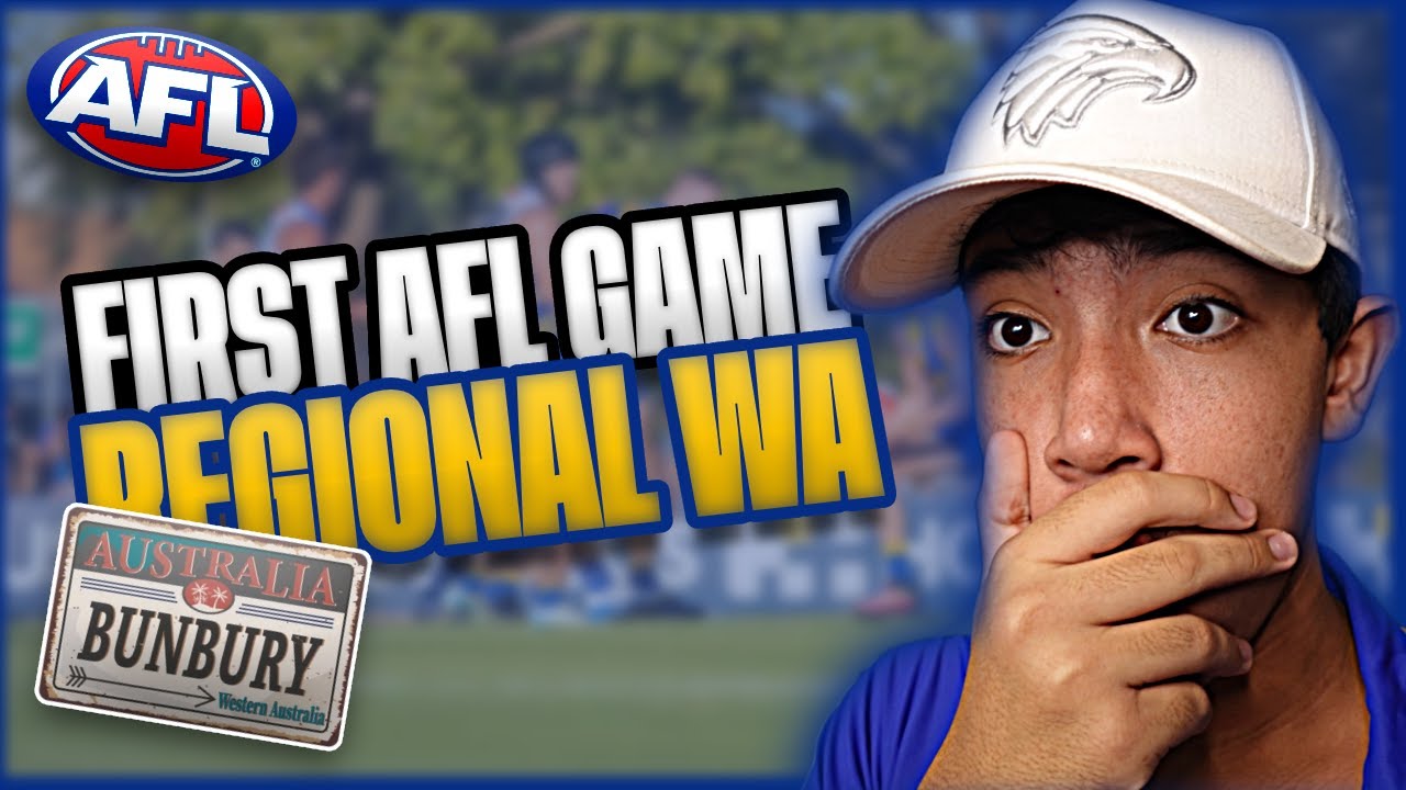I TRAVELLED TO THE FIRST EVER AFL GAME IN REGIONAL WA - YouTube