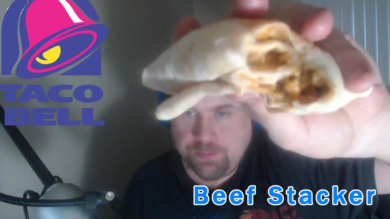 Taco Bell Beef Stacker Review - YouTube