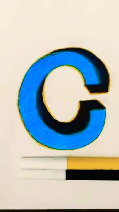 3D Letters C:Let's Get Creative ||#shorts #3d #drawing - YouTube