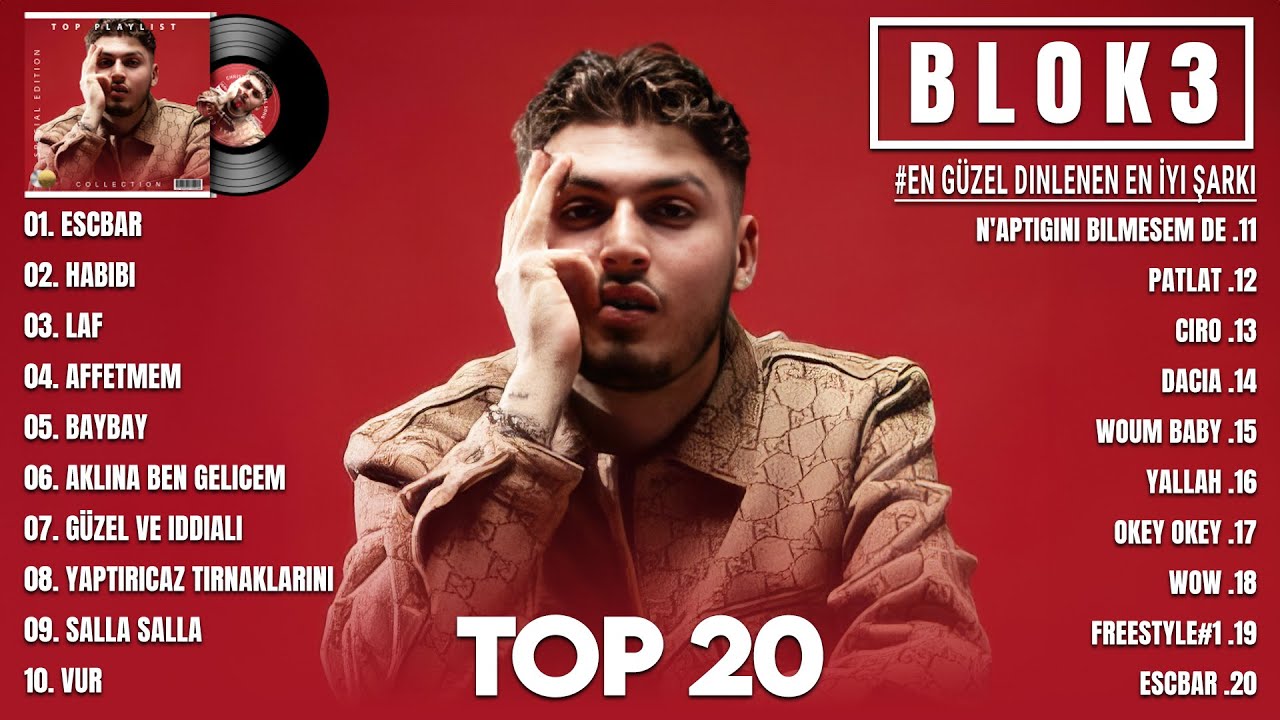 BLOK3 - Karışık Şarkılar (1 saat) - En Sevilen 20 Şarkısı - 2024 Yeni ...