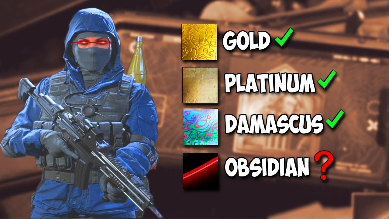 Modern Warfare New Mastery Camo Obsidian Coming Next Update - YouTube