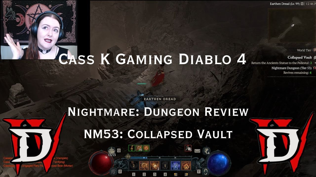 D4 Nightmare 53: Collapsed Vault: Meteor Hydra Build: Dungeon Review ...