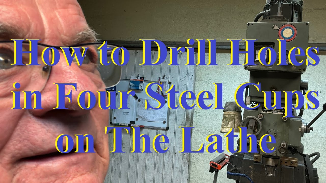 How to drill holes in steel cups - YouTube