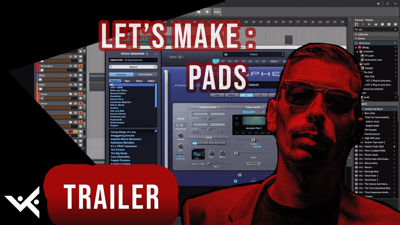 VICI - LET'S MAKE : PADS (Explaination + Sine pad) - YouTube