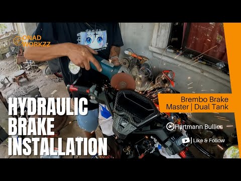 Honda Click v2 | Hydraulic Brake Installation | Brembo Brake Master ...