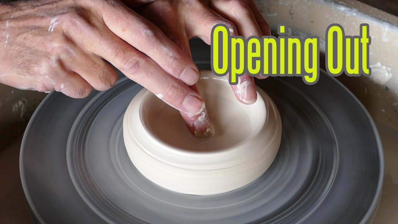 Opening Out the Clay for Beginners. Wheel Throwing Pottery Series ...