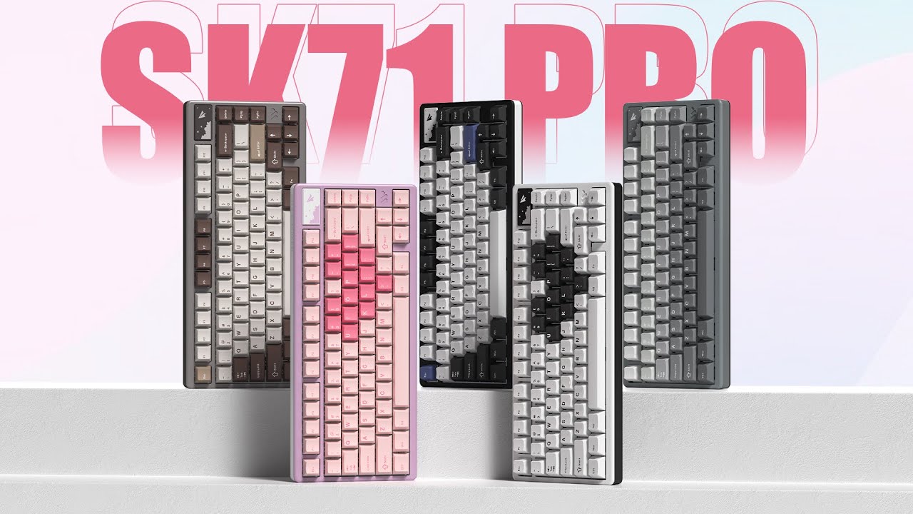 Womier SK71 Pro 75% Wireless VIA Support Custom Keyboard - YouTube