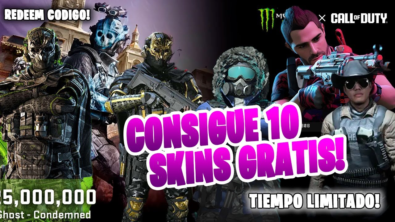 CONSIGUE 10 SKINS GRATIS!! NUEVAS! EN WARZONE MOBILE TEMPORADA CERO ...