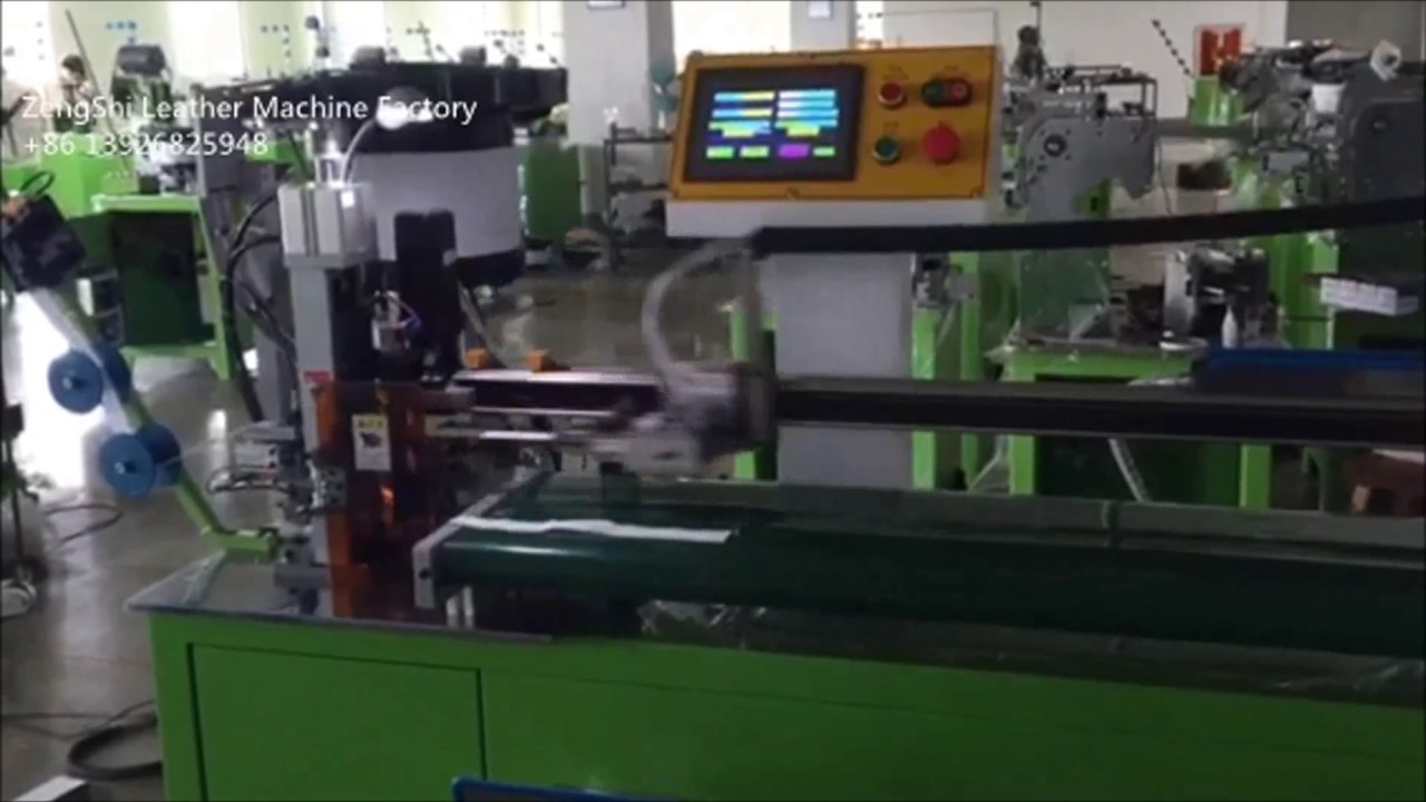 Full automatic zipper insert machine - YouTube