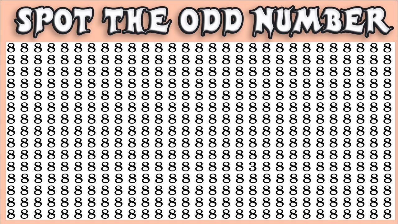 CAN YOU FIND THE ODD NUMBERS AND LETTER? #33 | HOW GOOD ARE YOUR EYES ...