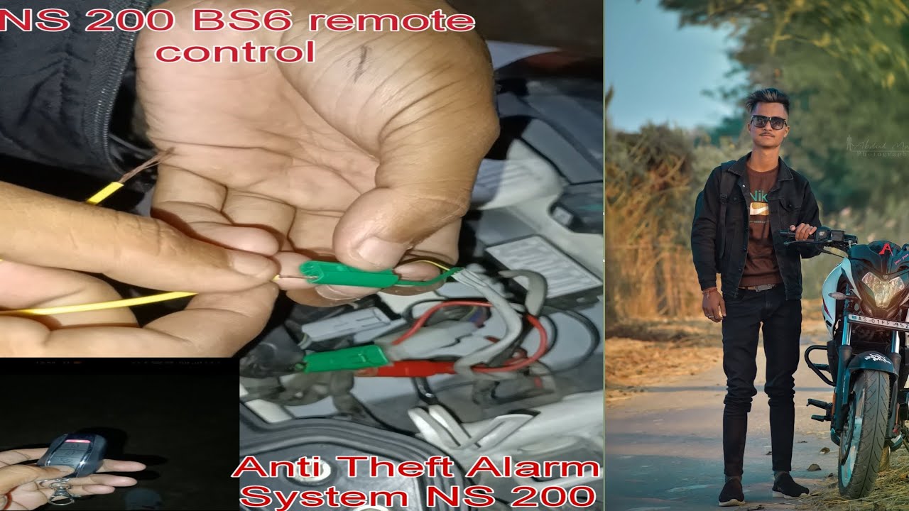 NS 200 Bs6 me alarm kit kaise lagaye !! NS 200 alarm kit install 🔥 bike ...