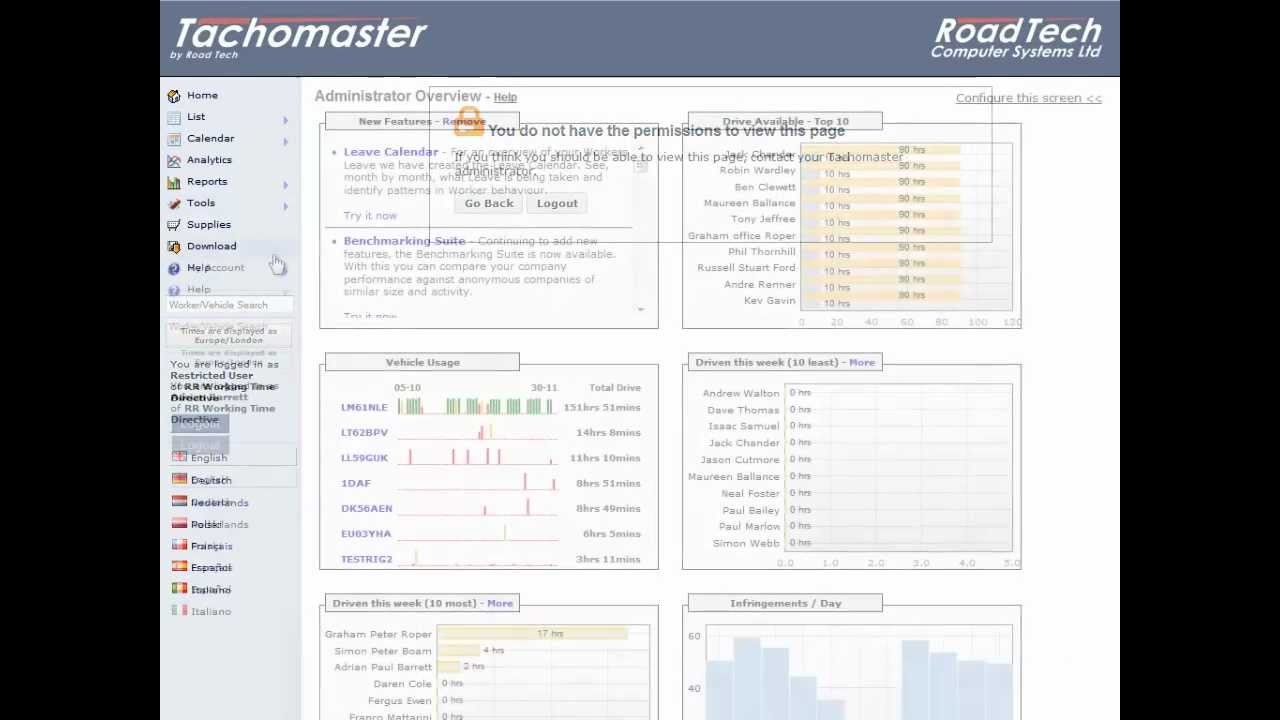 Add Amend Users - Tachomaster Tachograph Analysis - YouTube