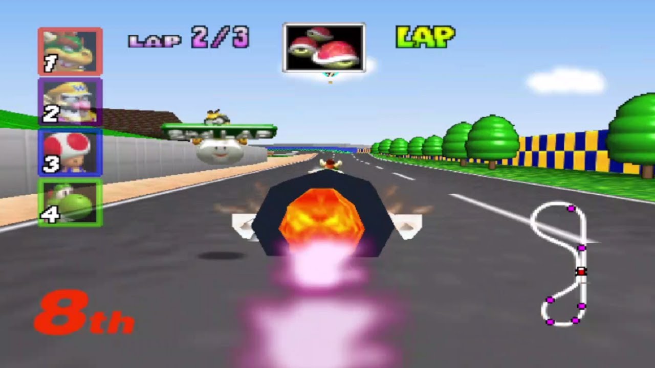 Mario Kart 64 Real Bullet Bill Item Romhack/Mod - YouTube