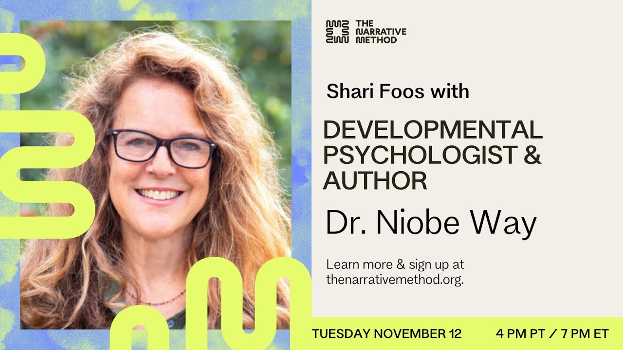 TNM TALKS: Dr. Niobe Way in Conversation with TNM Founder Shari Foos ...