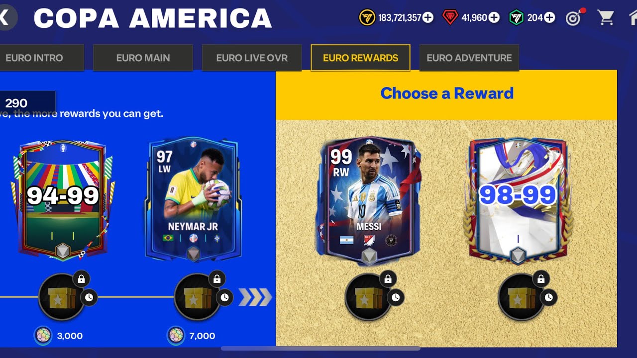 OMG! 99 MESSI! COPA AMERICA EVENT IN FC MOBILE 24! FREE PLAYERS! NEW ...
