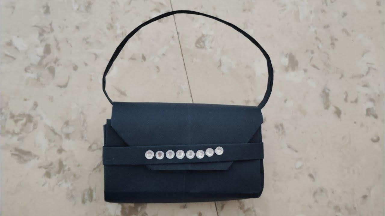 Make easy paper handbag/ paper purse/ paper craft #diy #papercraft # ...