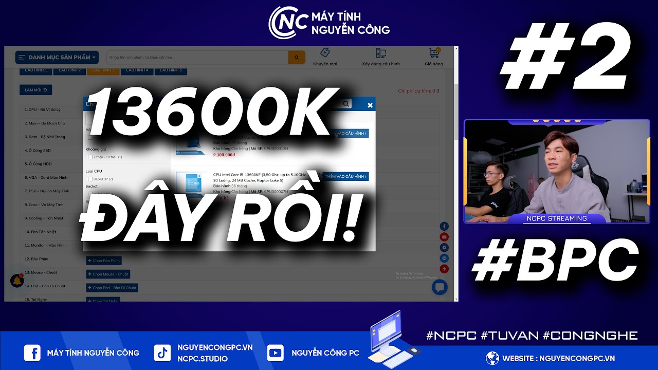 Build PC cùng NCPC #2 : PC sử dụng 13600K sẽ NTN? - YouTube