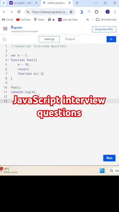 JavaScript interview questions #softwareengineer #javascript #code #webdevelopment #developer ...