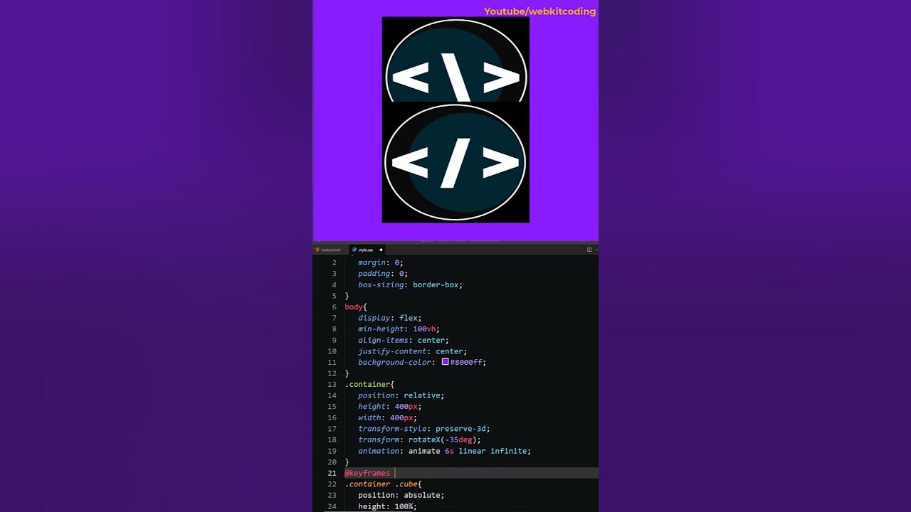 Animated 3d Box Html And Csstime Lapse Webkitcoding Youtube