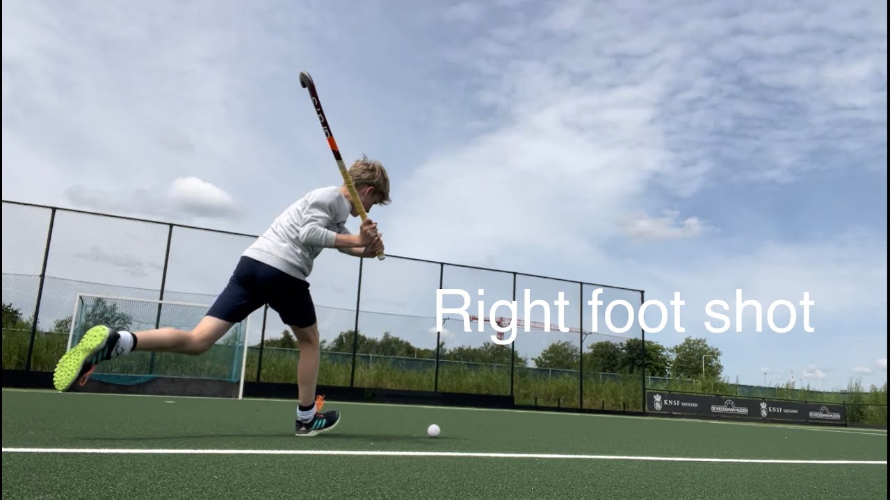 Right Foot Shot | Field Hockey | Tutorial - YouTube