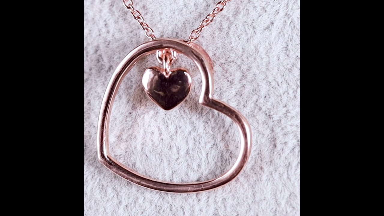 Neha kakkar rose gold heart pendant with link chain store