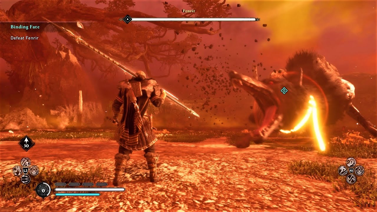 Assassin's Creed Valhalla: Fenrir Boss Fight (Binding Fate) - YouTube
