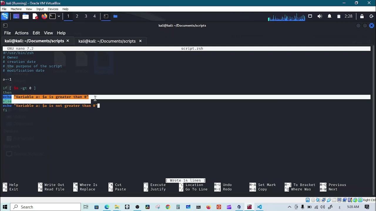 If Statement And Relational Operators In Linux Shell Scripting Youtube