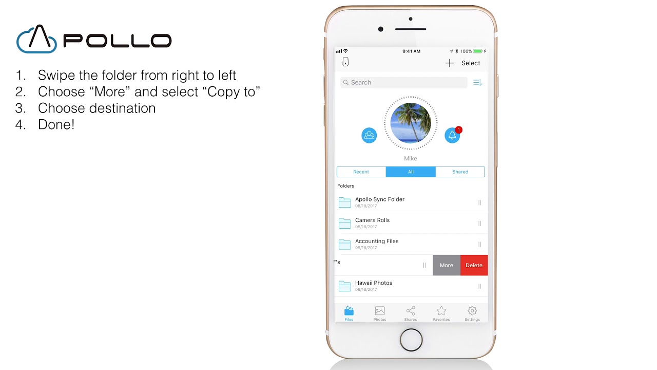 Apollo Cloud 2 - How do I copy a folder (iOS) - YouTube