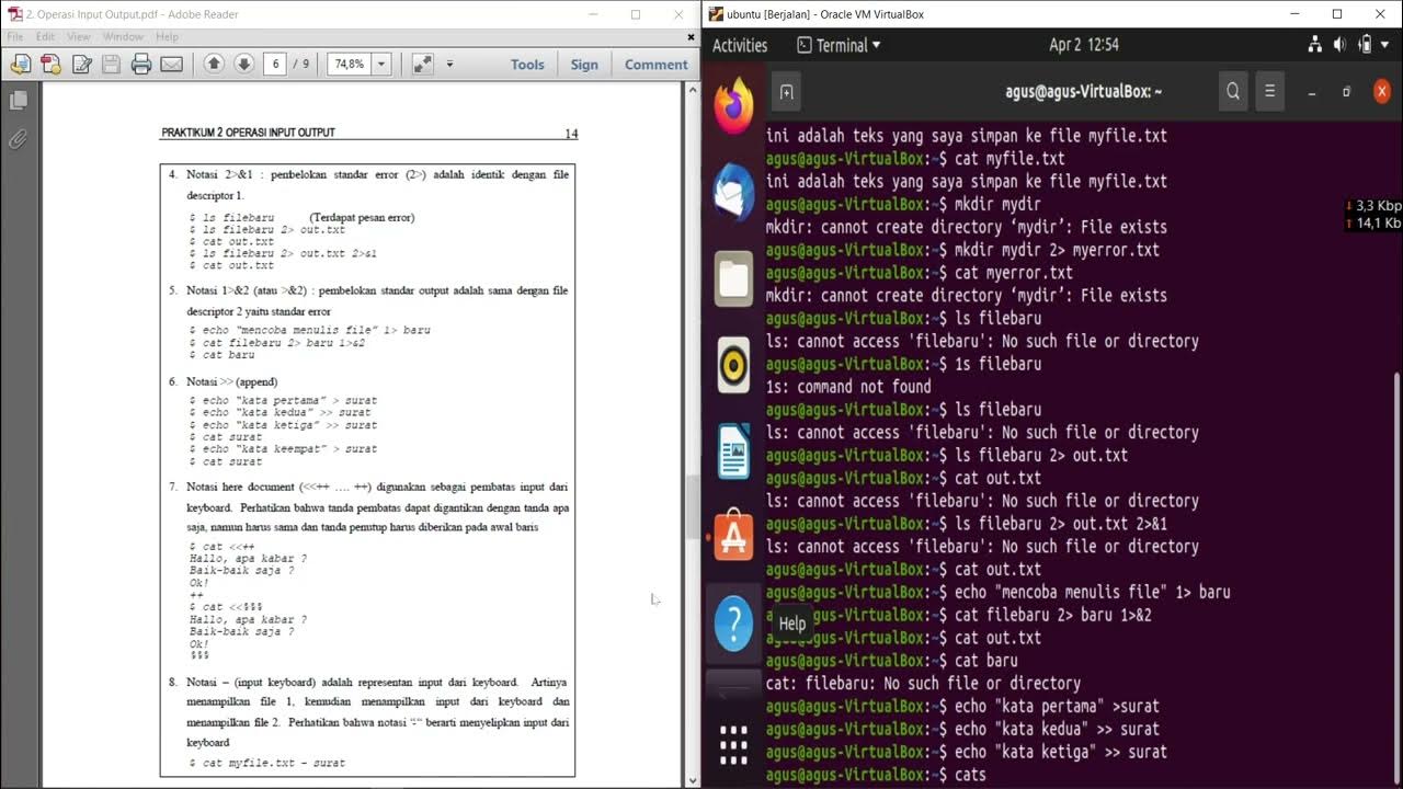 Operasi Input dan Output pada Linux by Agus Nurwahid_3988 - YouTube