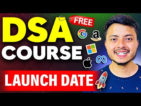 Finally Announcing the Free DSA course Launch Date with Hidden Feature - YouTube