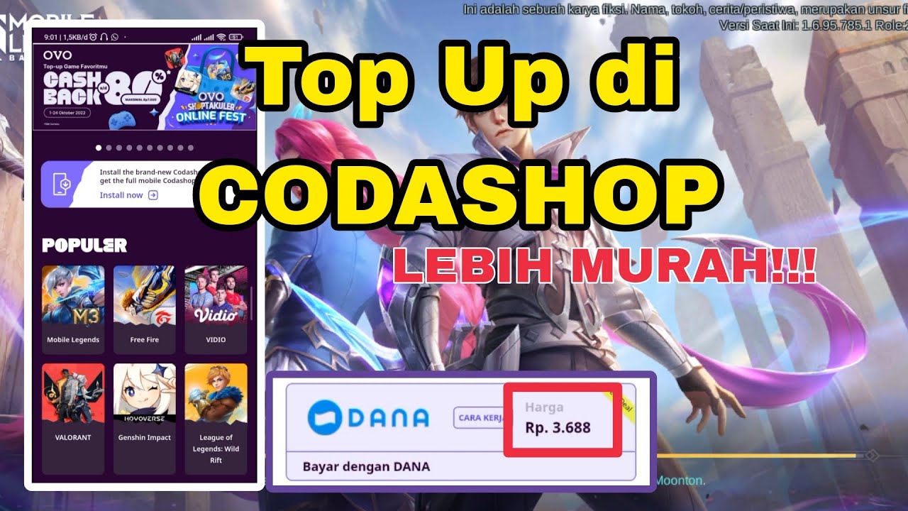 Cara Top Up Diamonds ML Mobile Legends di CODASHOP Dengan Mudah!! - YouTube