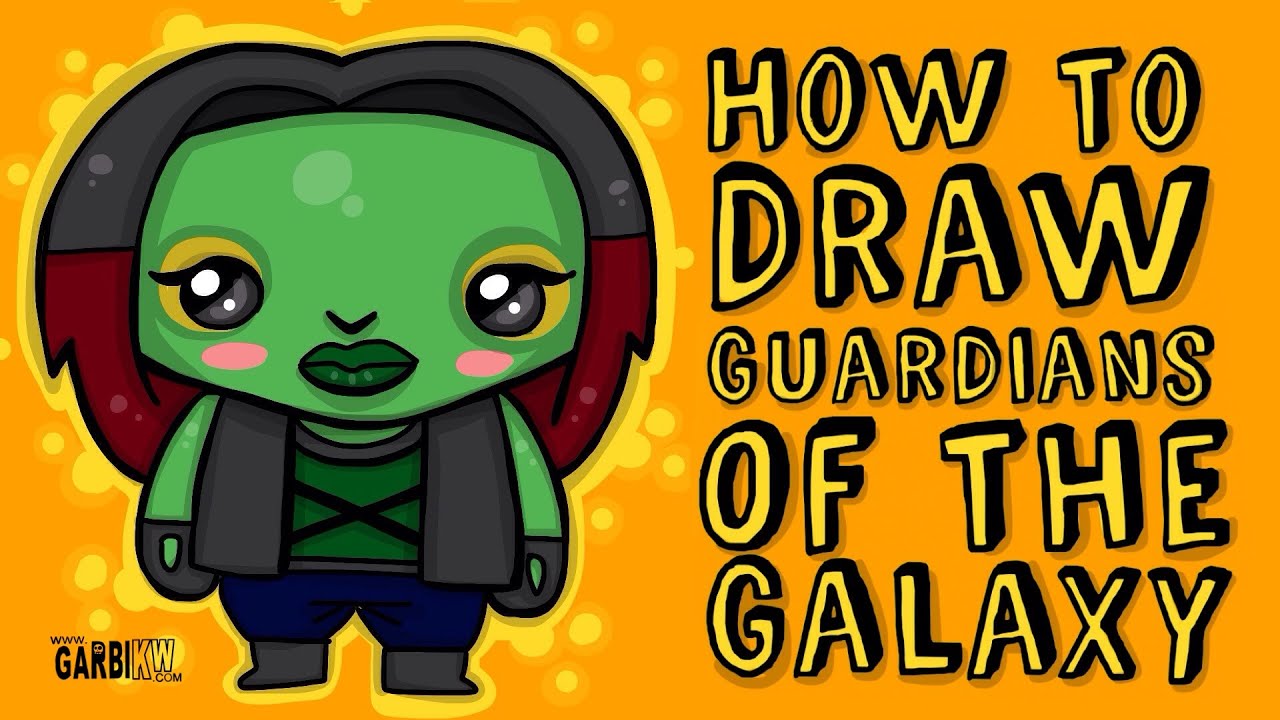 How To Draw Gamora - Guardians of the Galaxy by Garbi KW - YouTube
