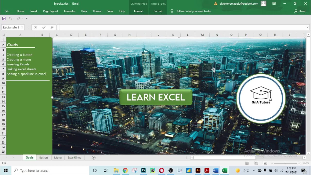 How To Create A Menu Bar In Excel EASY YouTube How To Create A Menu Bar In Excel EASY YouTube
