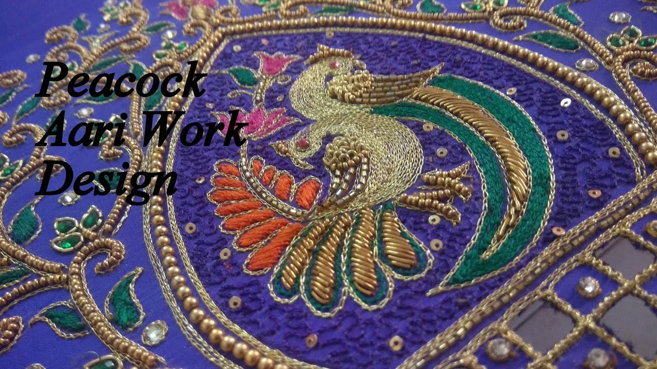 How to make Aari Work in Blouse Sleeve | PART II | Designer Blouse ...