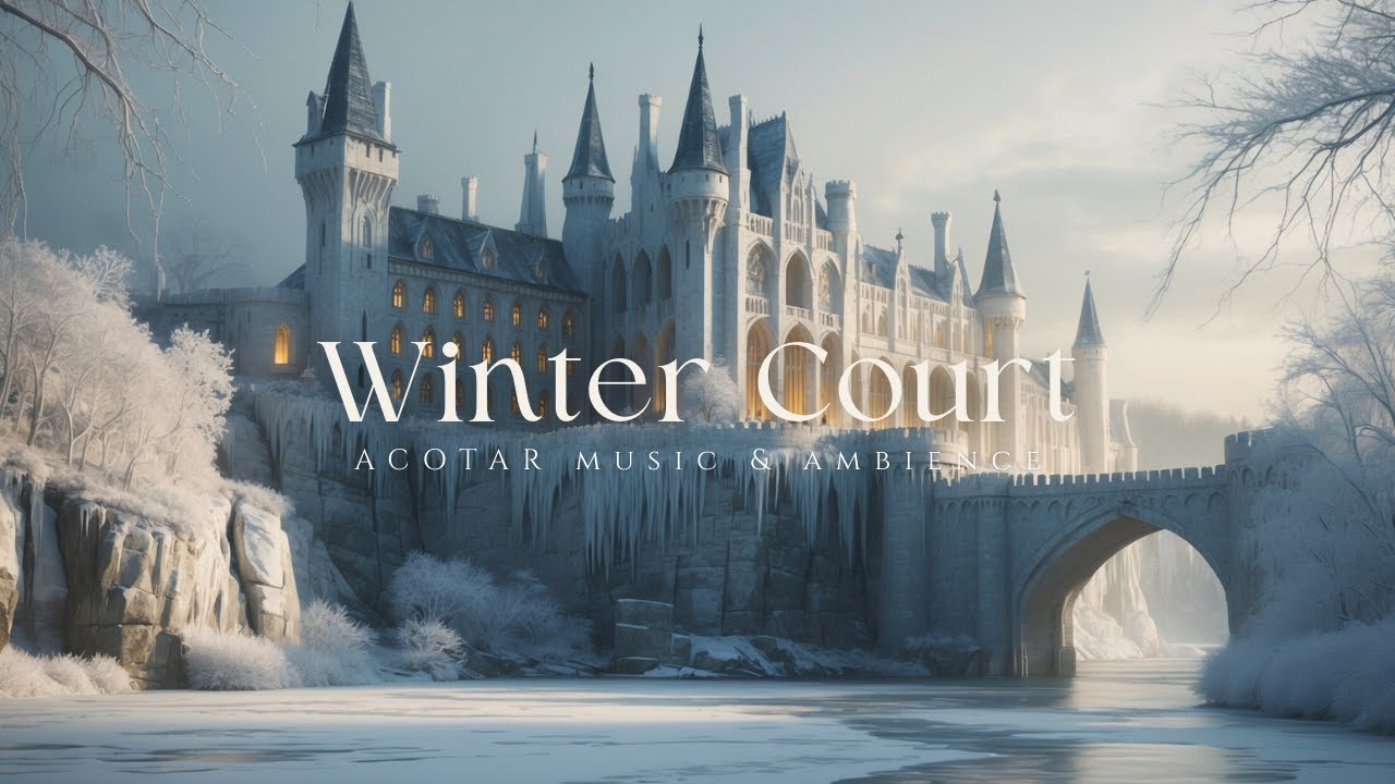 Winter Court ACOTAR Ambience | Snow drifts outside while firelight ...