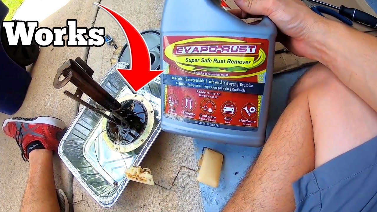 How to remove Rust / Evapo Rust / Drop Fuel Tank on Skyline R32 GTS-T ...