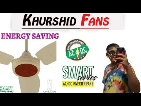 Khurshid fan AC DC ceiling fan complete review Price and power consumption complete detail - YouTube