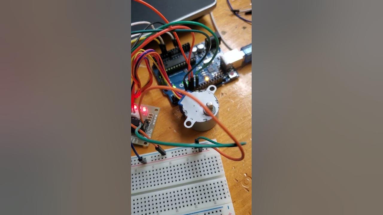 stepper motor+joystick+arduino - YouTube