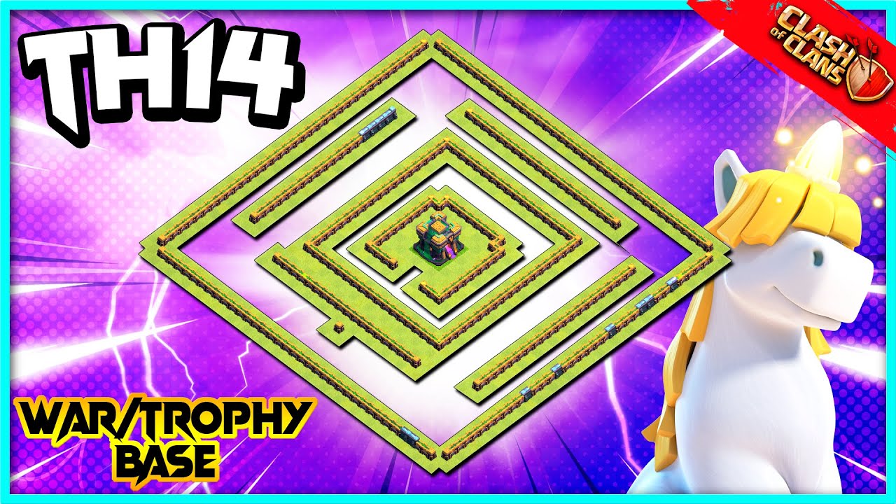 New Best Ring Th14 Trophy/War Base link 2022 | Clash of Clans - YouTube