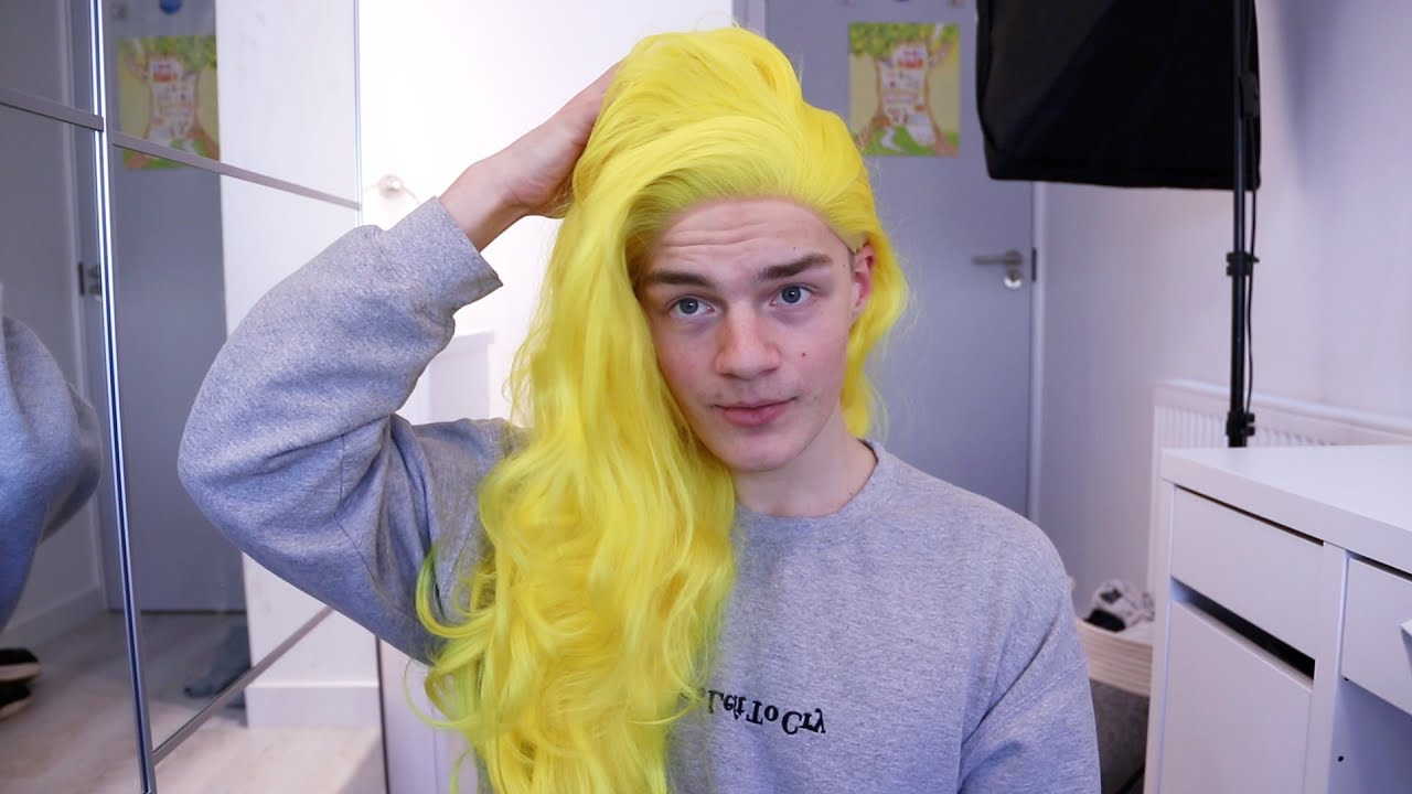 trying on all my wigs! - YouTube